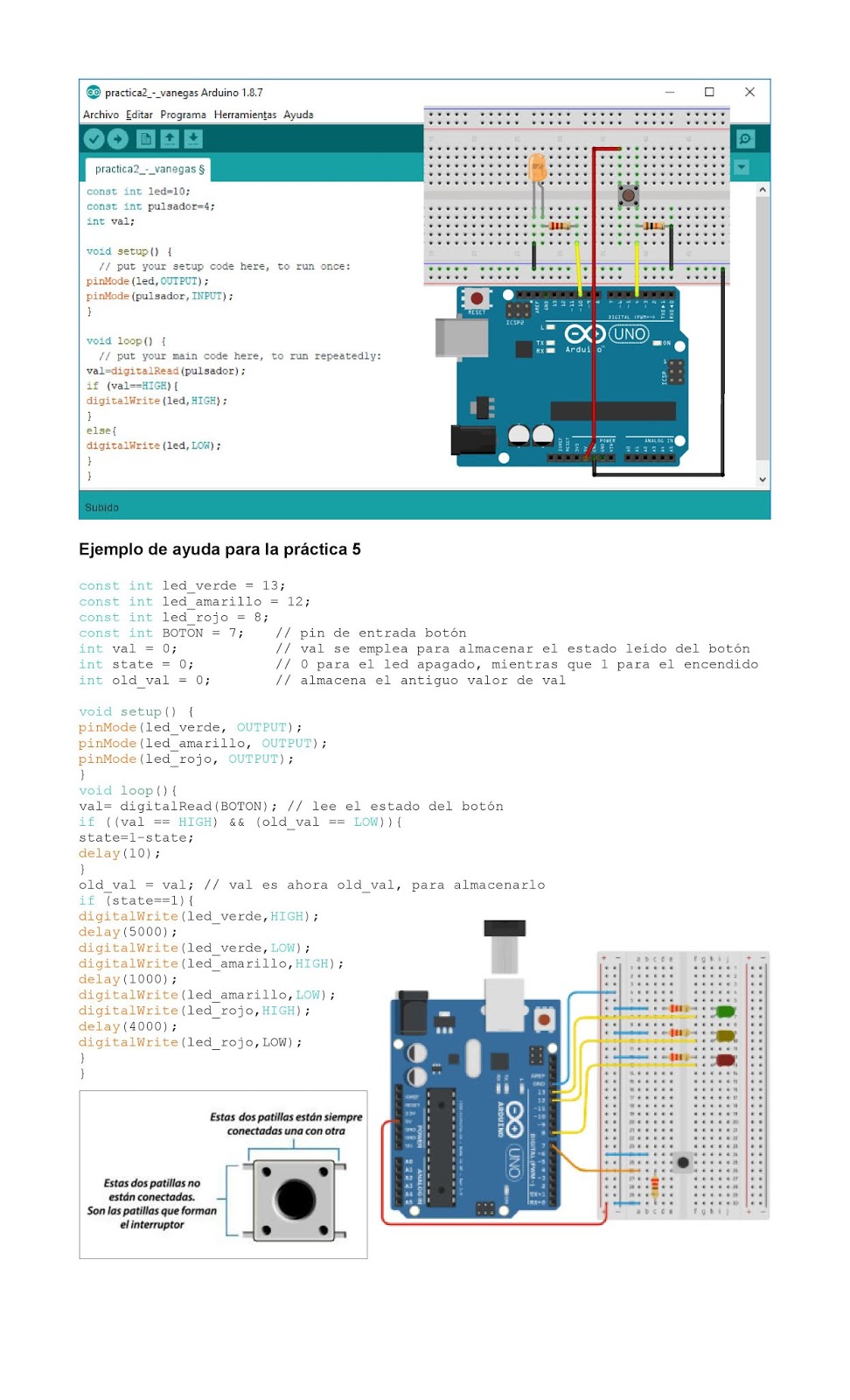 Actividades Técnico Sistemas Lissyvancelis: Práctica básica con Arduino