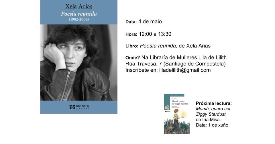 Clube de lectura. Xela Arias - A Sega