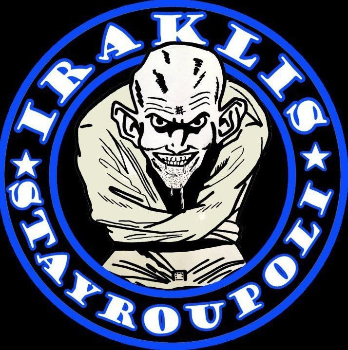 Iraklis Ultras logos: Iraklis - Stauroupoli psycho