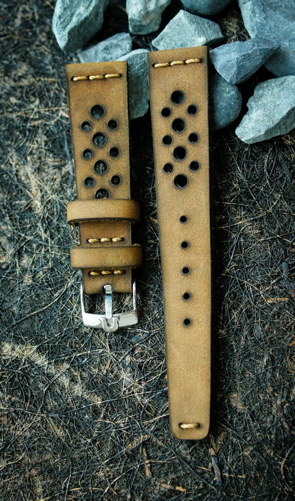 NaNu Shop : Vintage Leather Strap 20mm Rally Racing Sport watch band ...