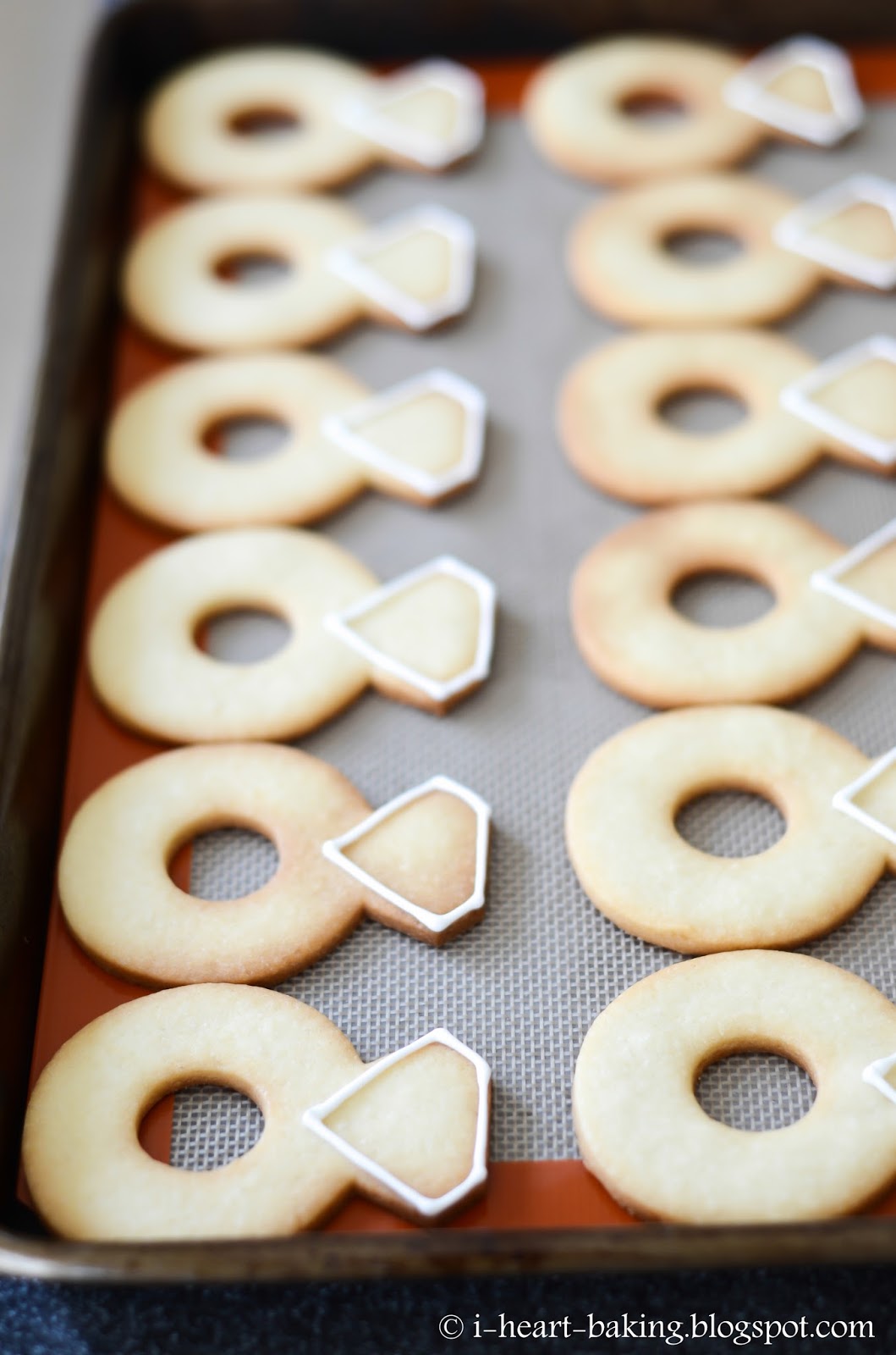 i heart baking!: diamond engagement ring cookies