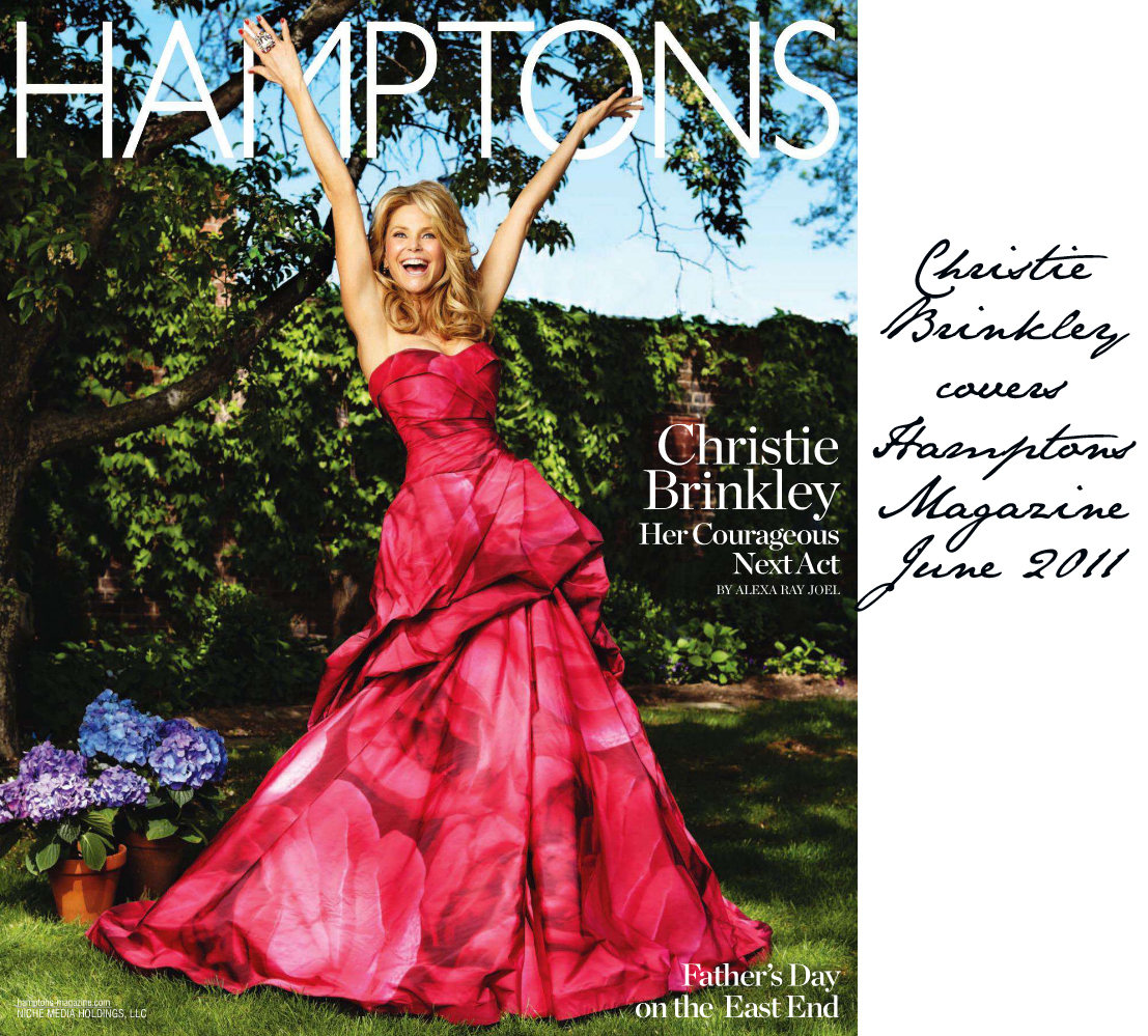 Christie Brinkley covers Hamptons Magazine June 2011 – Emily Jane Johnston