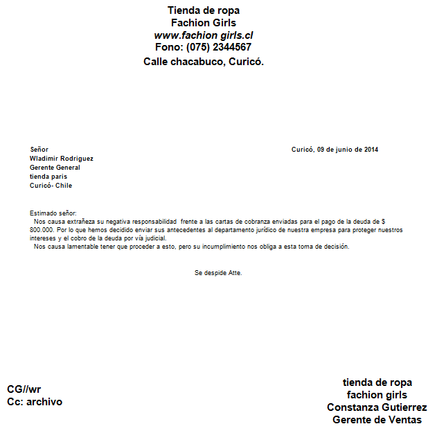 Aprende Y Redacta: Carta de Demanda