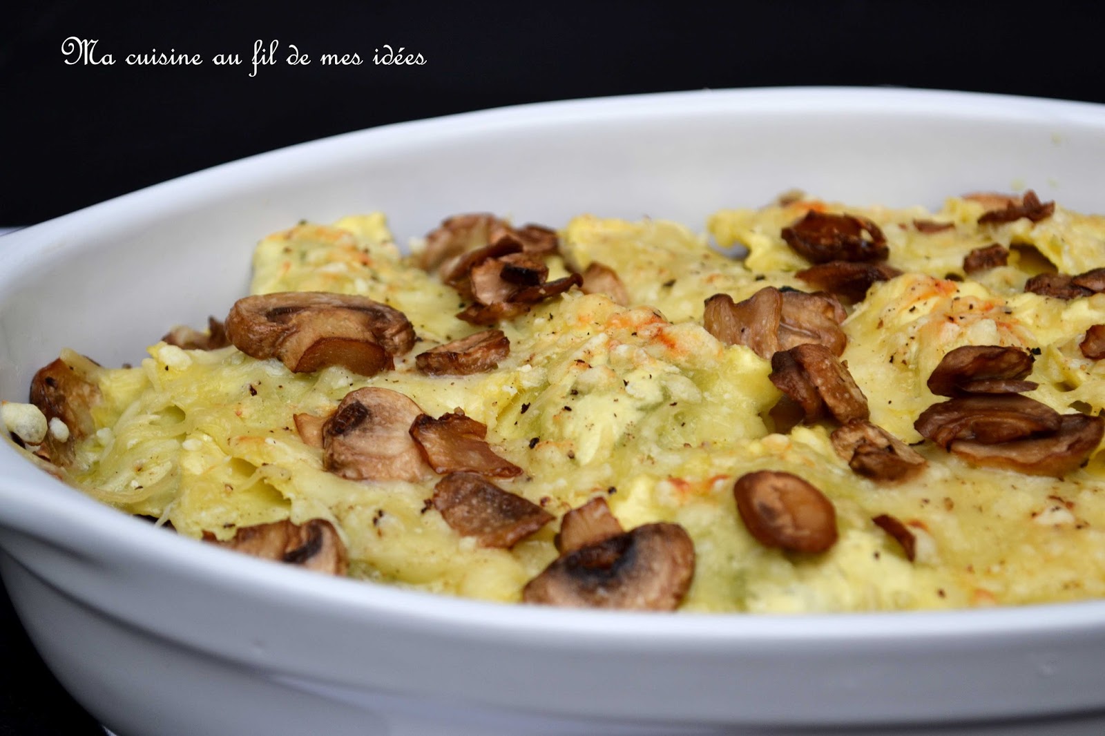 Ma cuisine au fil de mes idées...: Gratin de raviolis ricotta-basilic ...