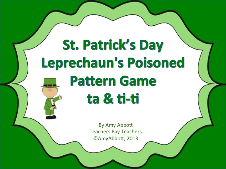 St, Patty's Day Poison Games - Music a la Abbott - Amy Abbott - Kodály ...