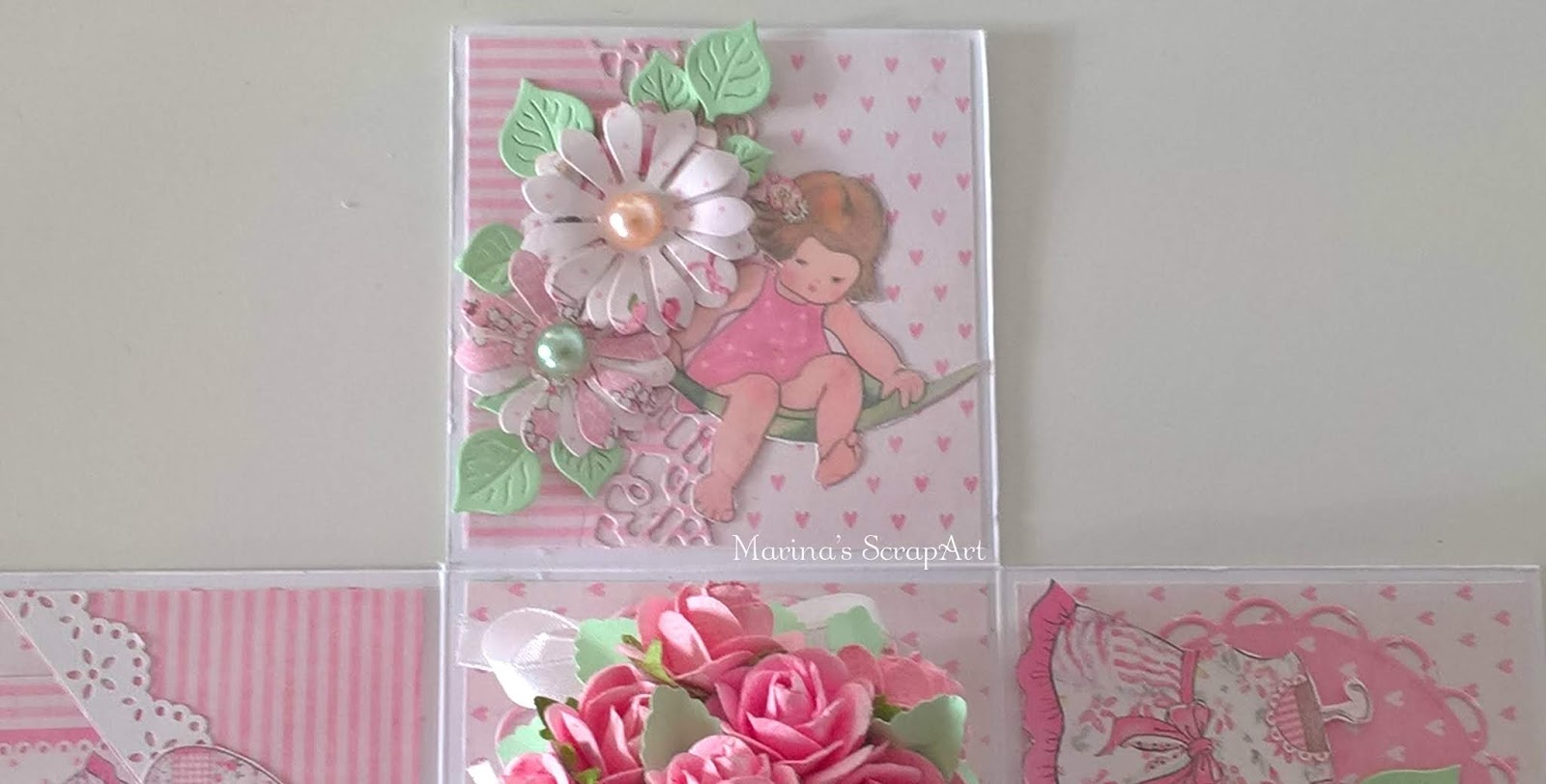 Άρωμα Δαντέλας: Explosion Box baby girl-Κουτί έκπληξη για γενέθλια!