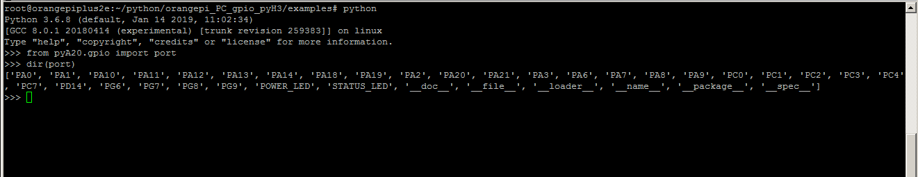 Orange Pi: ORANGE PI PYTHON GPIO