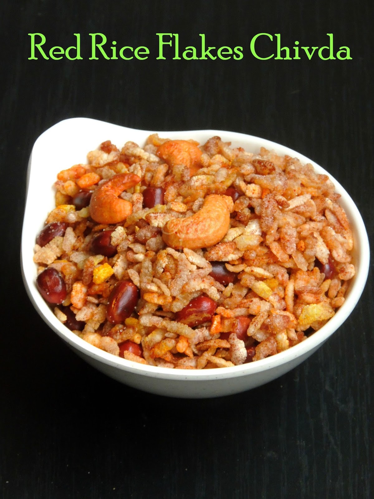 Priya's Versatile Recipes: Red Rice Flakes Chivda/Sivappu Aval Mixture ...