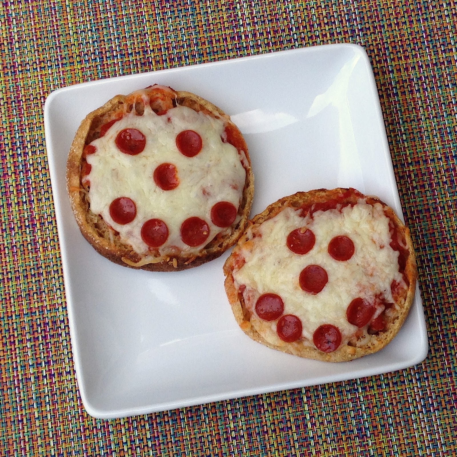 Make Happy Face Muffin Pizzas