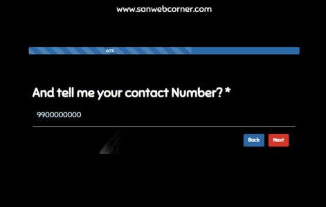 How to create html multi step form using html and jquery