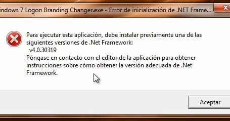 Debe instalar previamente una de las siguientes versiones de net ...