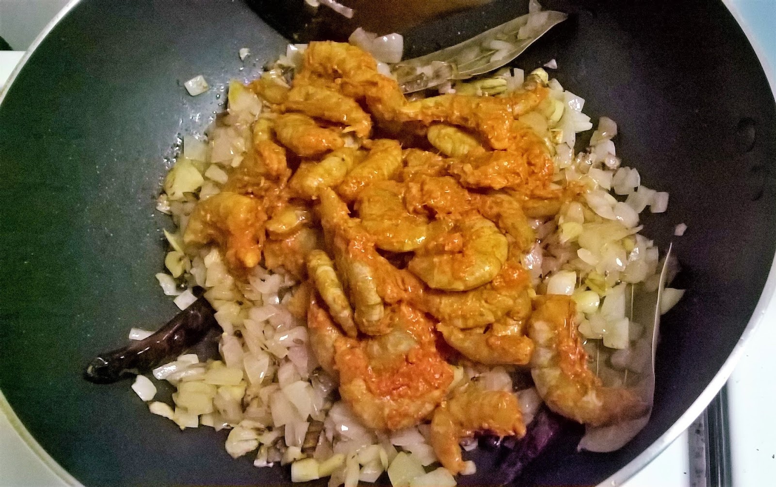Bethica's Kitchen Flavours: Chingri Narkel Fry (Prawn Coconut Fry ...