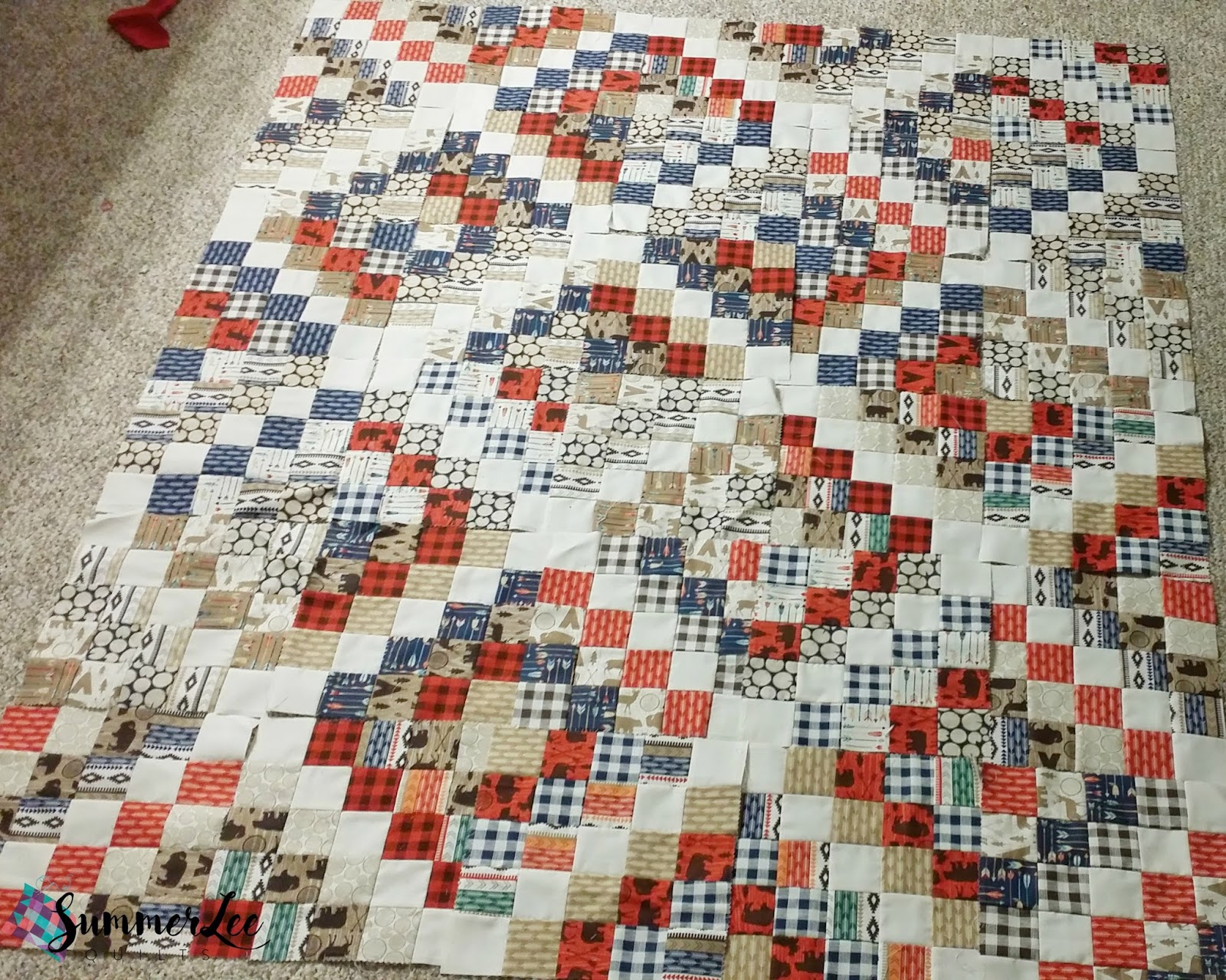 Summer Lee Quilts: Crossing Paths Finished Quilt Top