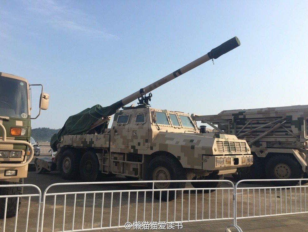 China Defense Blog: A battary of the new Truck-mounted 155mm Gun ...