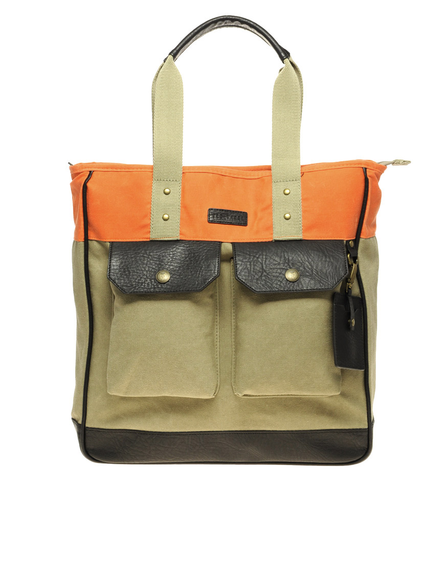 Mens Fashion And Style Aficionado Ted Baker Coated Canvas Shopper