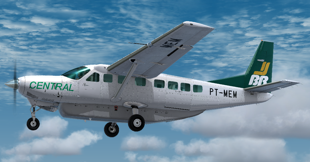 FSTexturas: [FSX/P3D]Carenado C208 Caravan BR Central