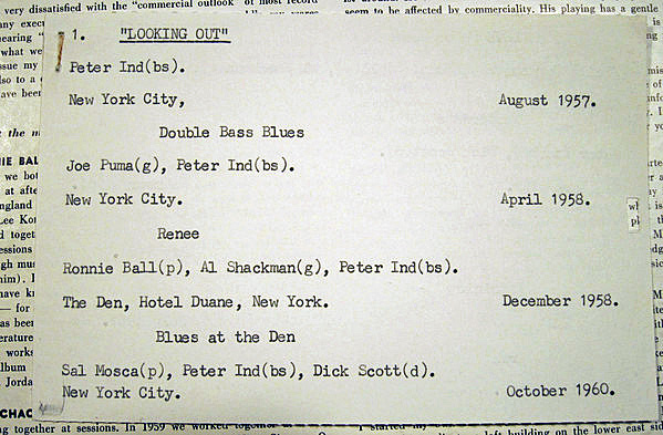 偏愛的収集記－暢気・気儘な箱々 其の参: 音楽 ： Peter Ind ‎– Looking Out