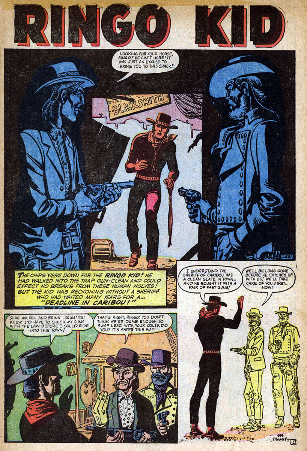 Last of the Spinner Rack Junkies: Joe Maneely and The Ringo Kid 1954-1957