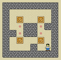 Sokoban: Sokoban lessons - Four boxes (with rooms)
