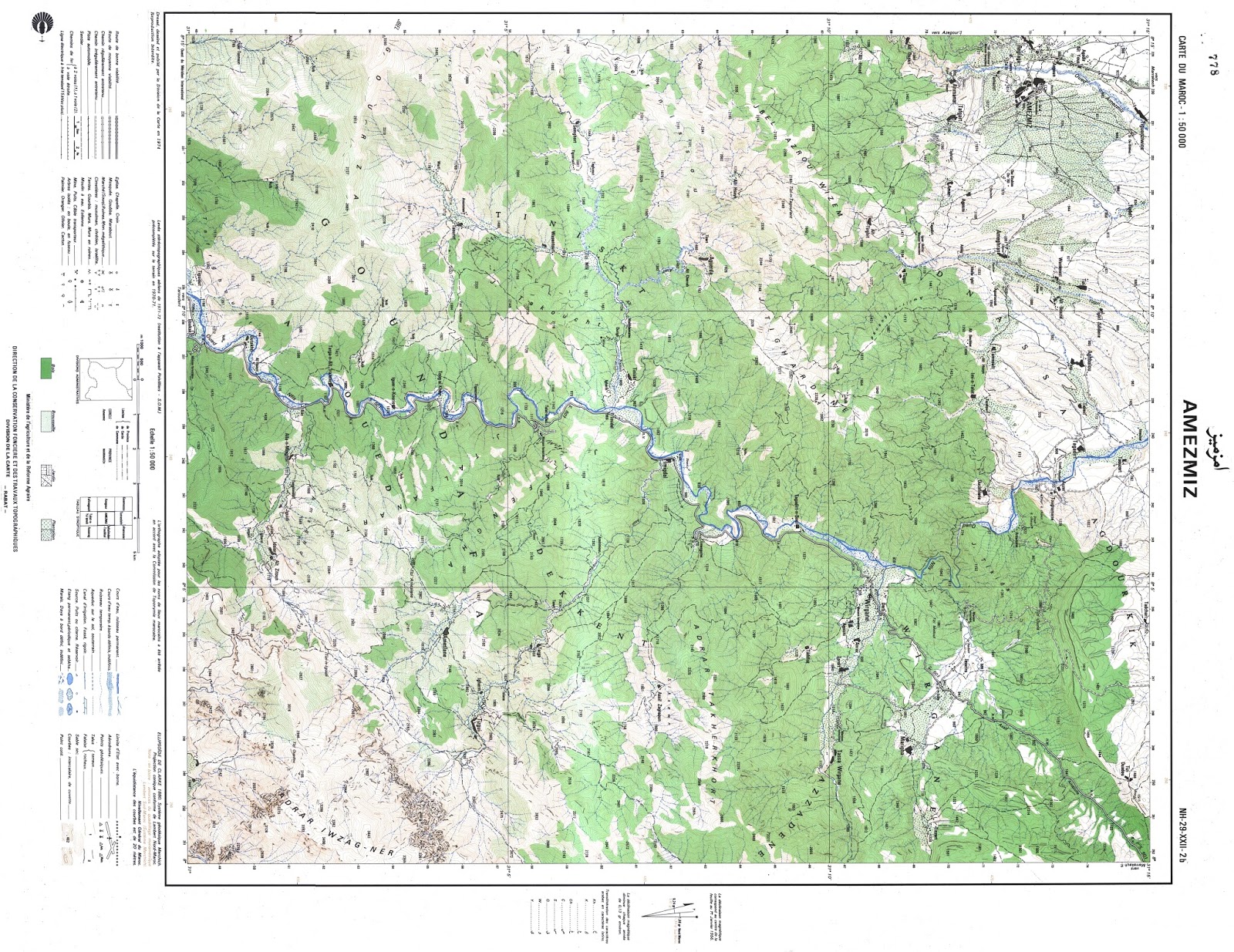 Les cartes Topographique du Maroc R.GIS - R.GIS RIRAK