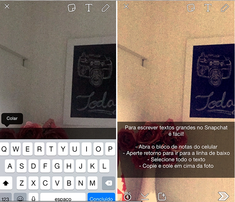 Como escrever texto grande no Snapchat? | Atualidade & Diversidade