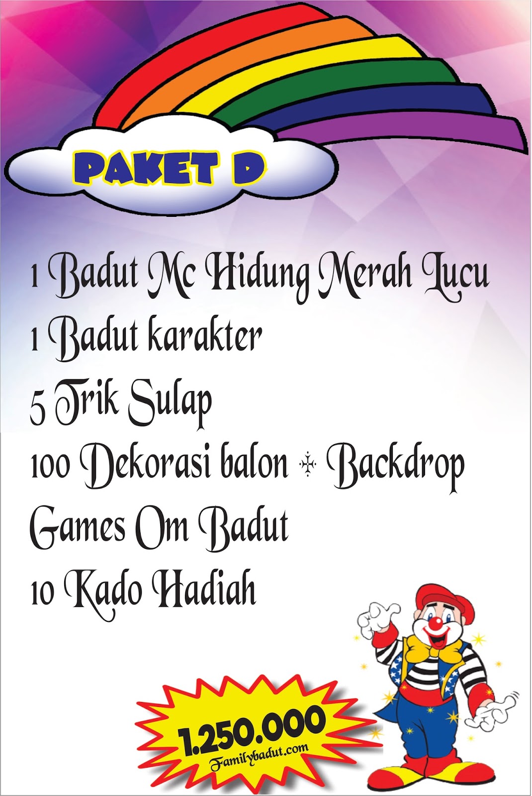 BADUT KARAWANG - Sewa Badut Sulap Ulang Tahun Dan Dekorasi Balon Di ...