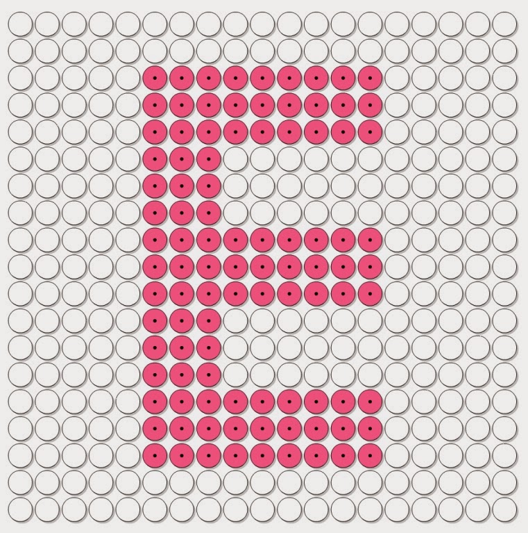 kralenplank: Letters / het alfabet