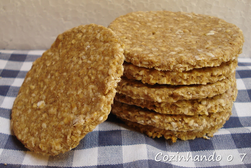 Biscoitos de Aveia e Gergelim | Cozinhando o 7