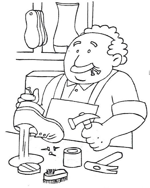 Dibujo zapatero para colorear - Imagui