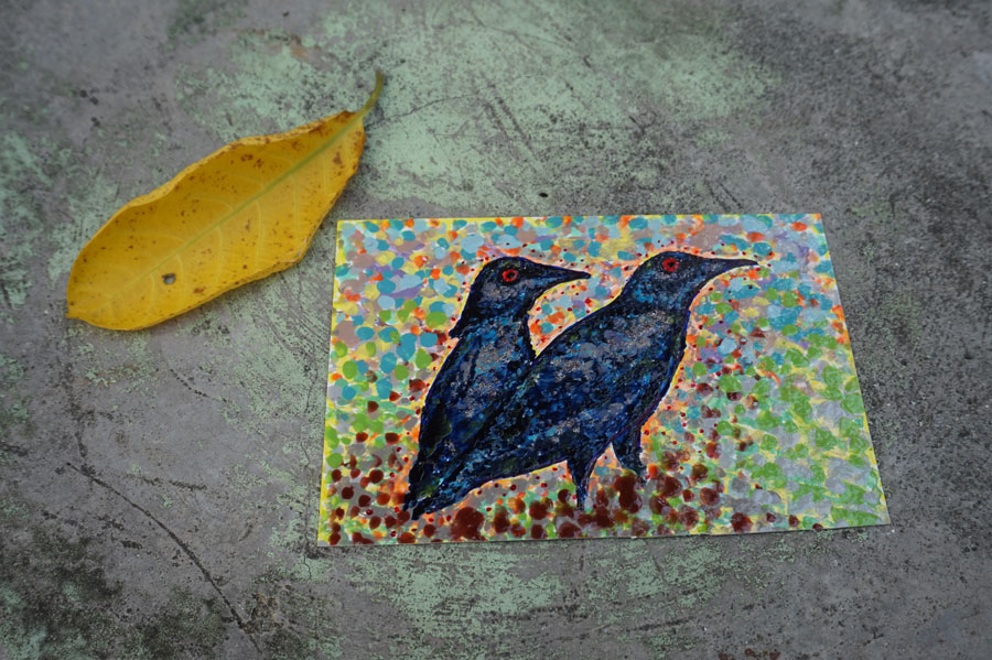 Cutex Art ~ Asian Glossy Starlings