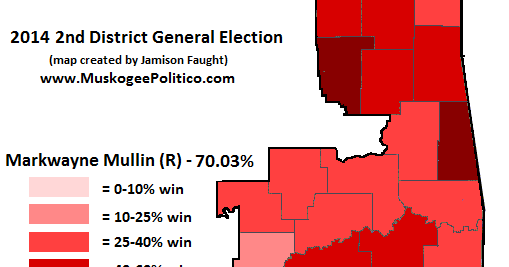 2014 Election Results Map: 2nd Congressional District ...