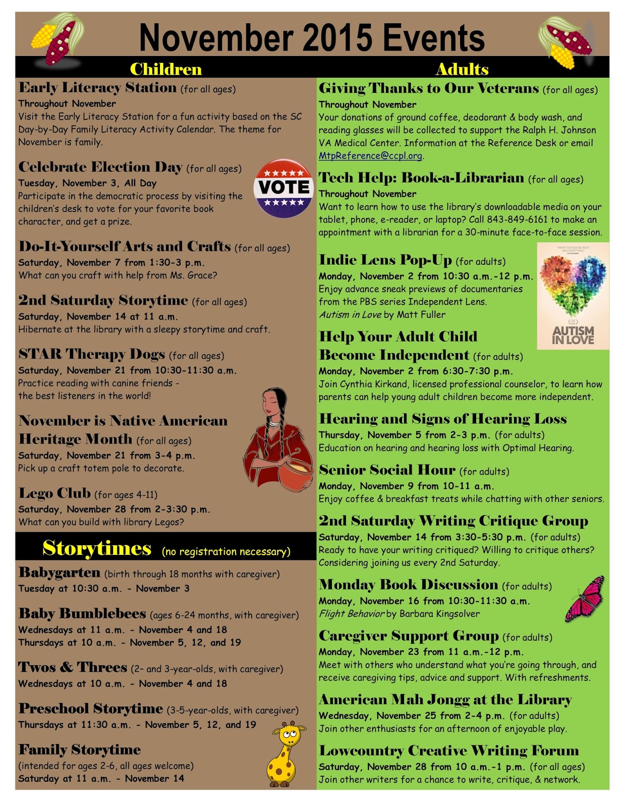 MTP Library Matters NOVEMBER CALENDAR mtp-library-matters-november-calendar