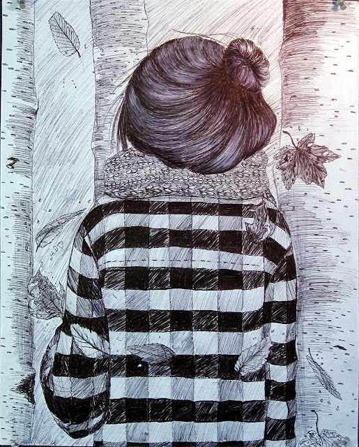 Studio Art On The Hill: Two Sided Drawing, Homework