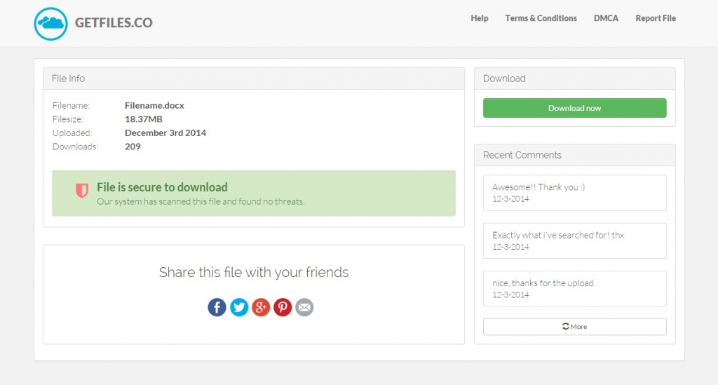 GetFiles Clone - File Locker Template ~ All Template Download