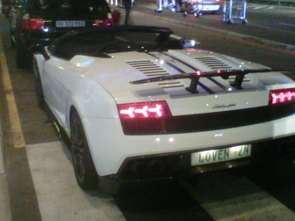 Kenny Kunene With His Cars