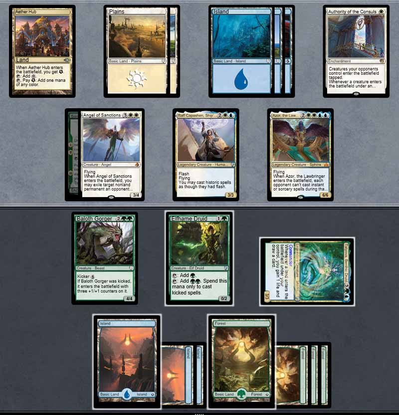 Magic the Gathering Adventures: Dominaria Brawl Deck: Blue Green