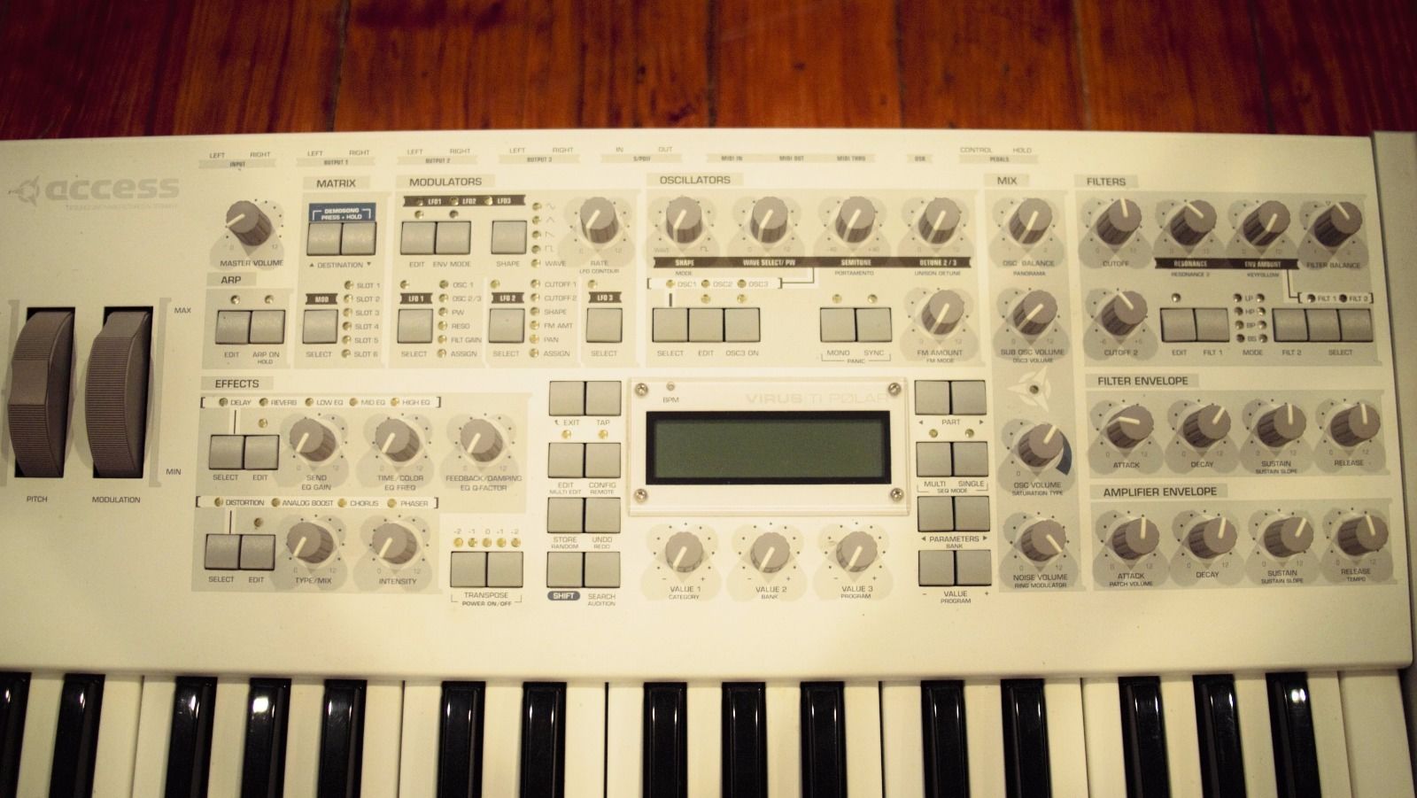 MATRIXSYNTH: Access Virus TI Polar 37 Key Synthesizer w/ Pelican 1650 Case