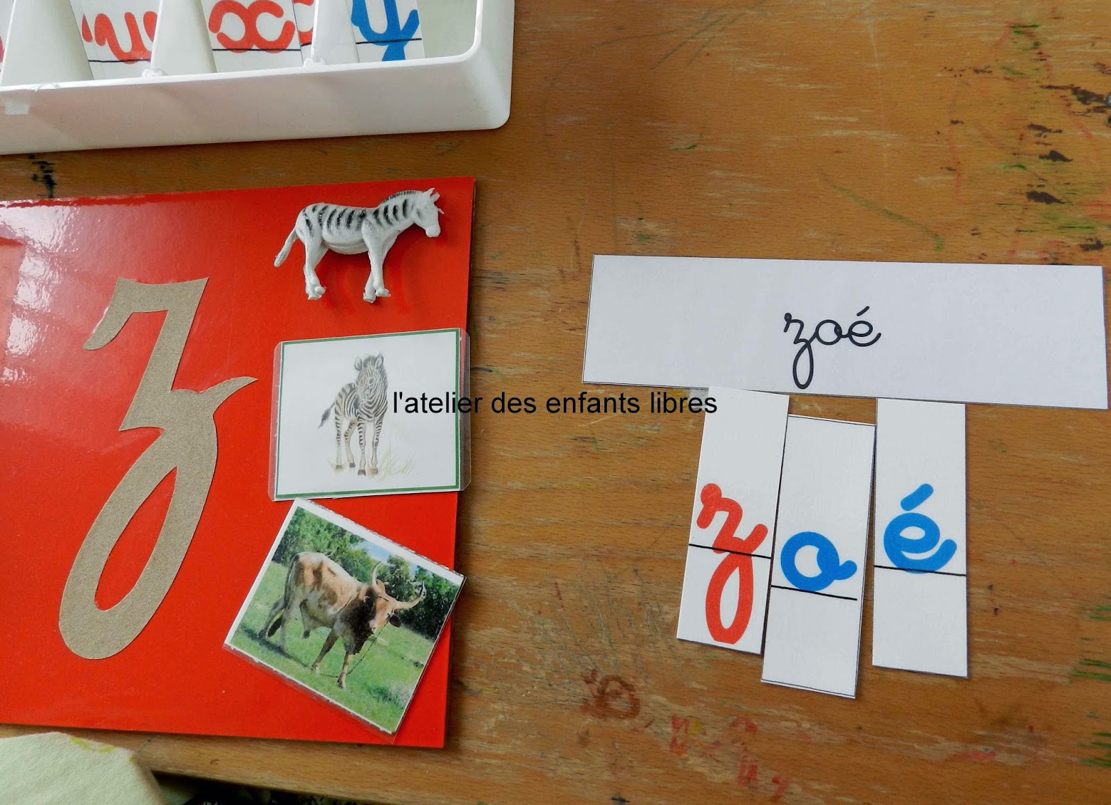 l'Atelier des enfants libres: différencier les sons proches