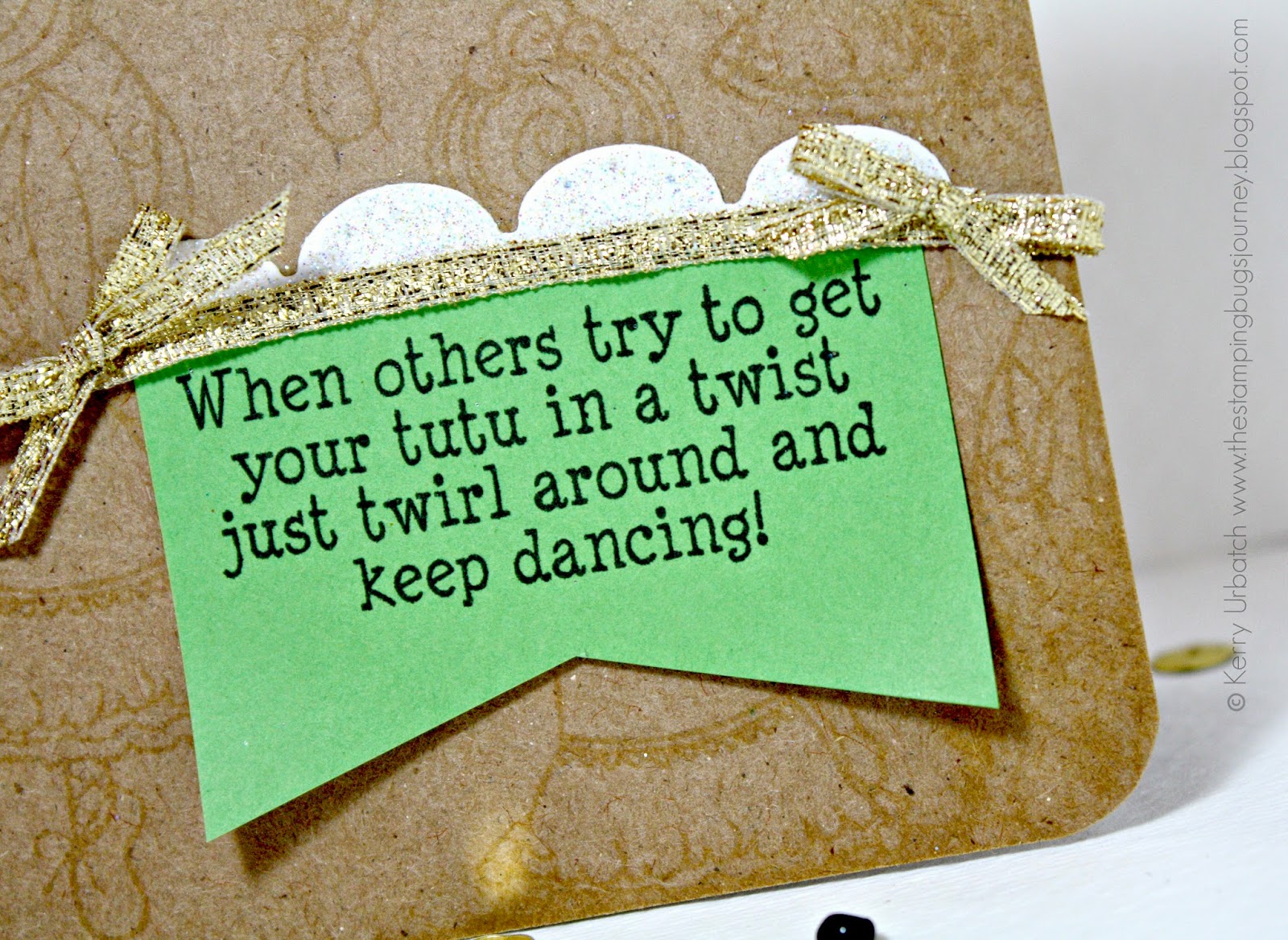 theStampingbug's Journey...: Irish Dancer Part 3...