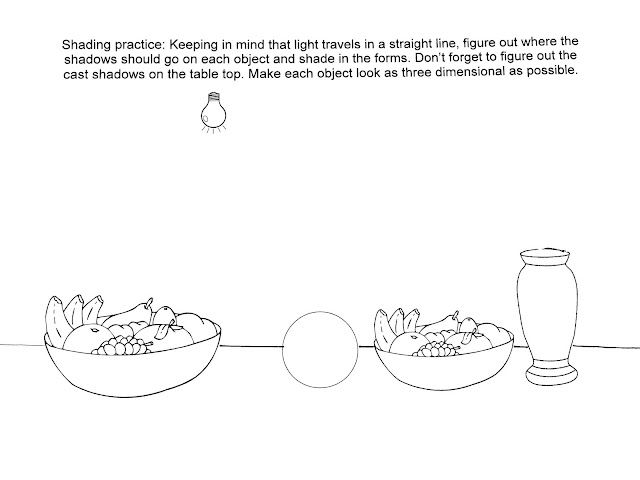 The Helpful Art Teacher: Drawing the five basic three-dimensional forms ...