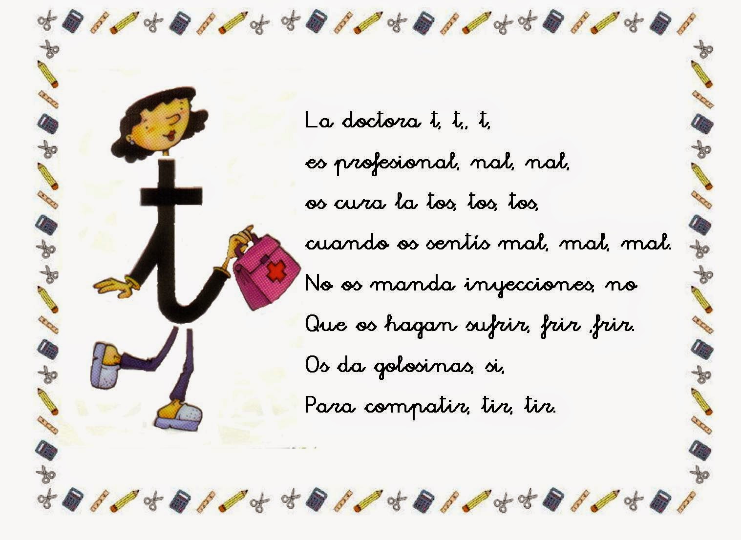 Lapicín: Letra T