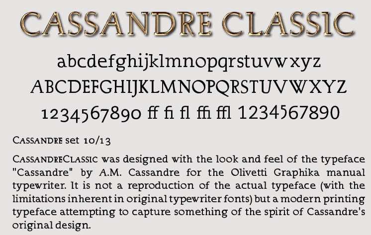 A new Cassandre Graphika font/ /THE TYPEWRITER REVOLUTION