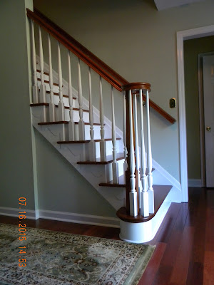 Wood Stairs and Rails and Iron Balusters: Brazilian Cherry Stair Treads ...