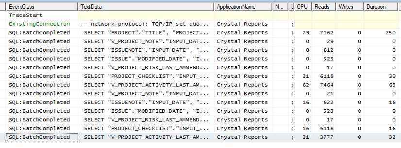 Sql Server Ssrs And Crystal Reports Performance Of Sql Commands And Subreports In Crysal