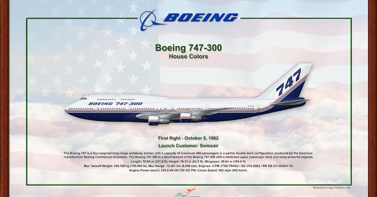 Illustrated Wings: House Color Series - Boeing 747-300