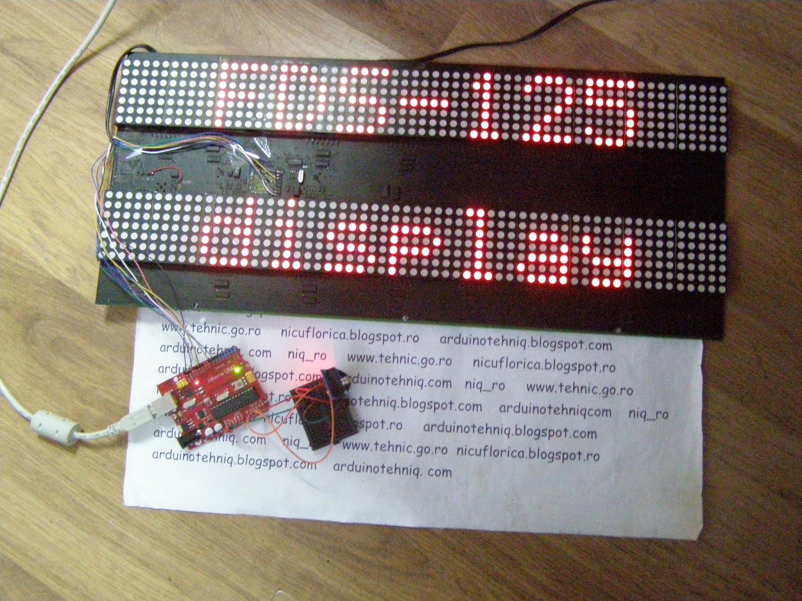Arduino tehNiq: FDS-125 display with Arduino