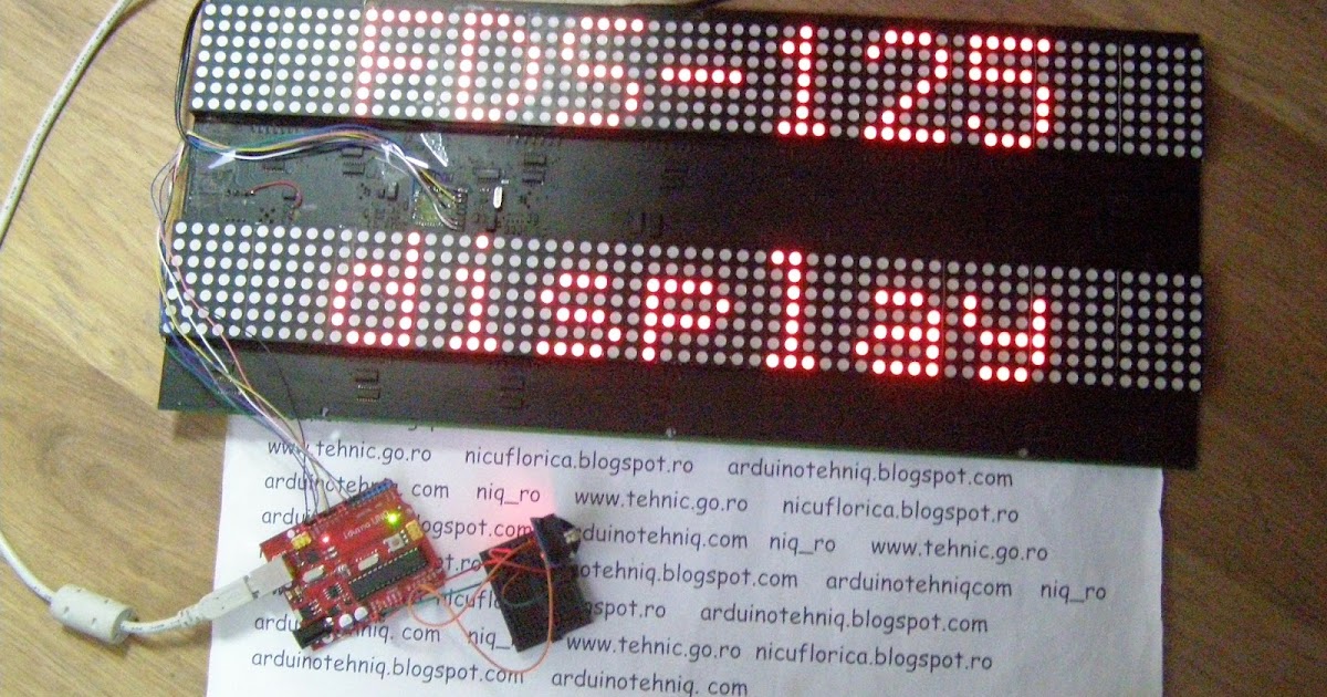 Arduino tehNiq: FDS-125 display with Arduino