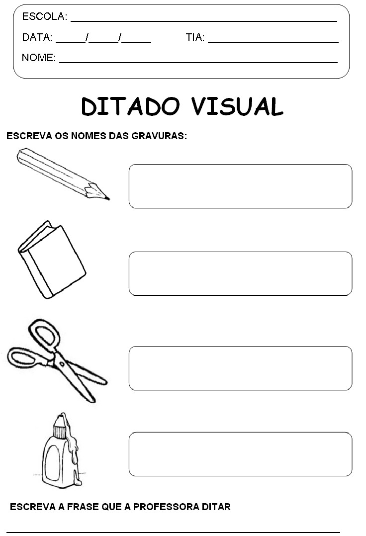 Aprender Brincando: Ditado Visual