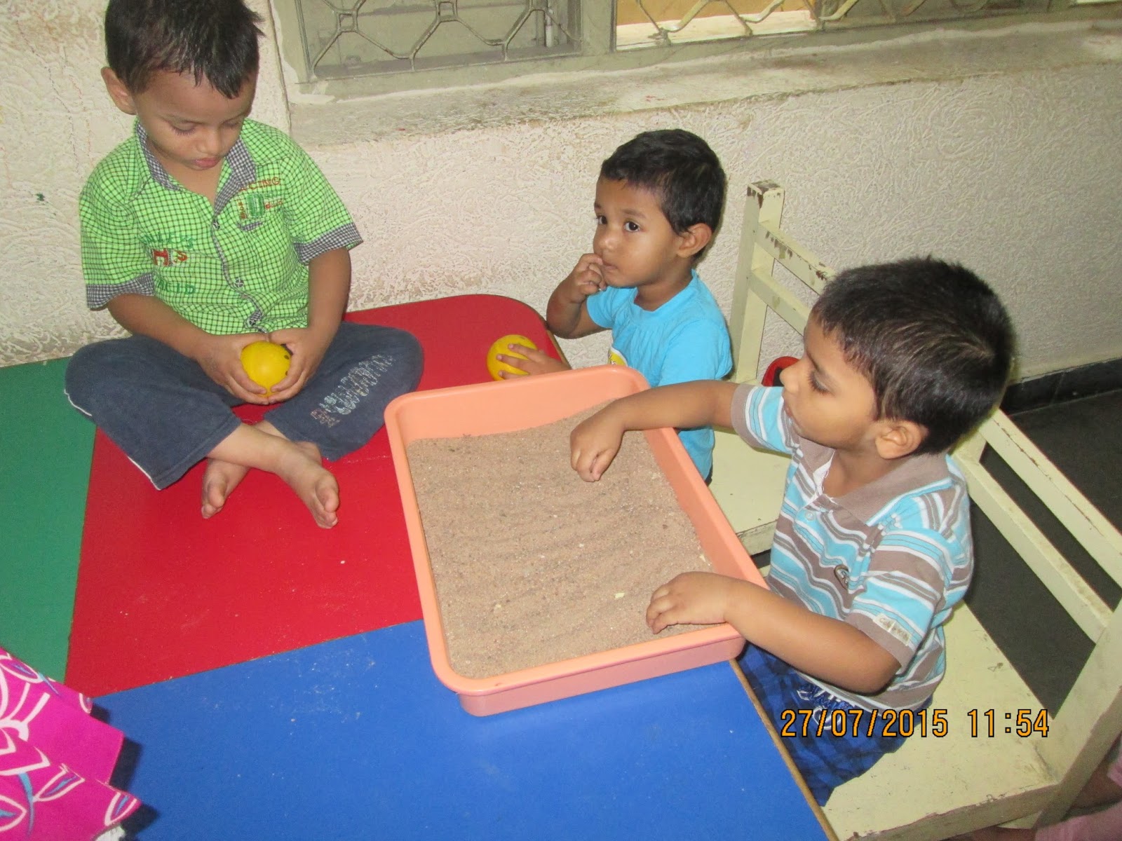 PREPRIMARY @ PRAGATHI CENTRAL SCHOOL: Gross motor activity (sand ...