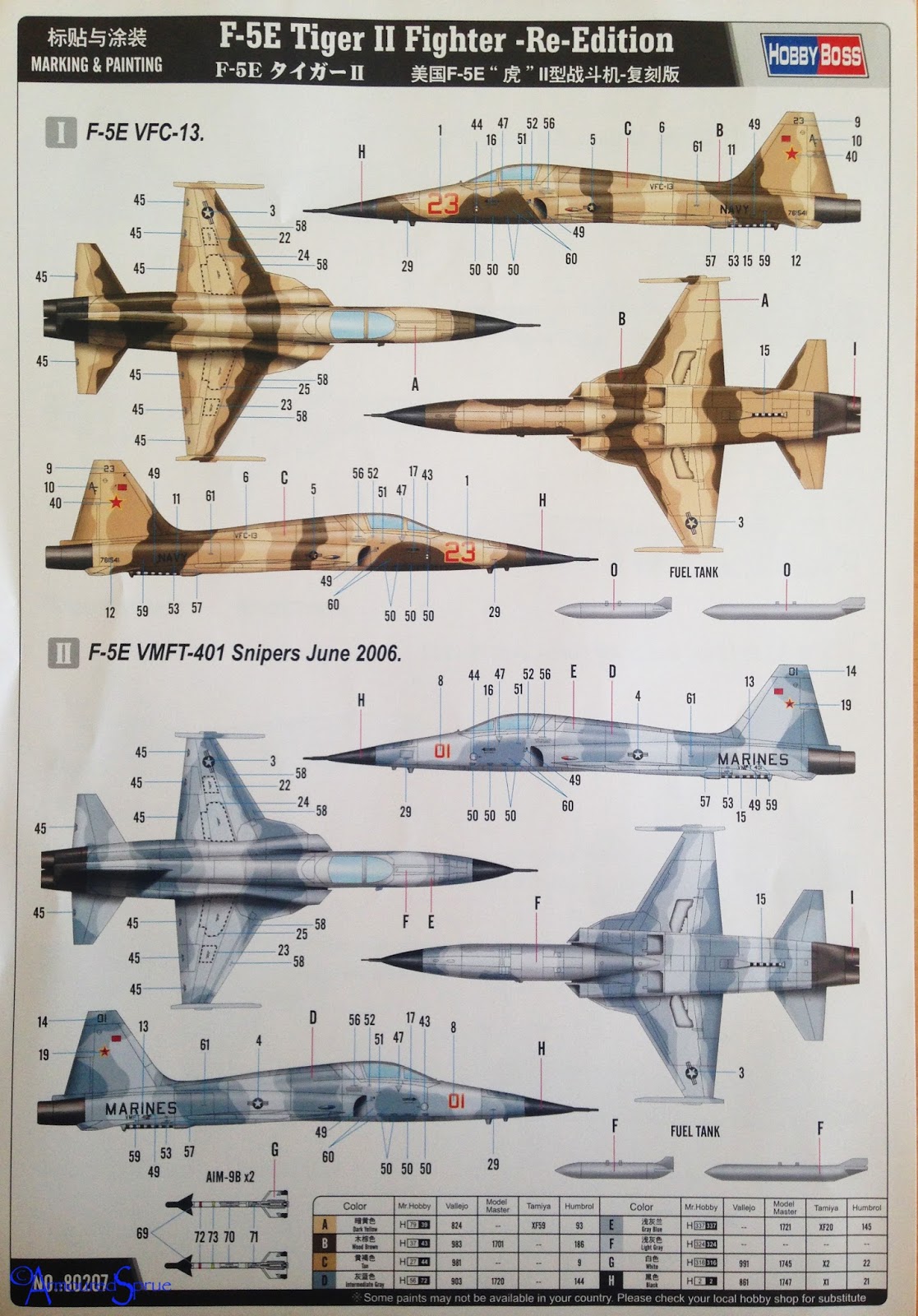 F-5E FAB 4865 (Hobby Boss 1/72) - F-5 Single Type Group Build ...
